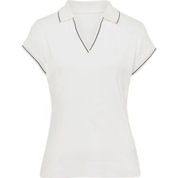 Heine Damen Poloshirt, Natur, Gr. 36, T-Shirts, Material: Baumwolle