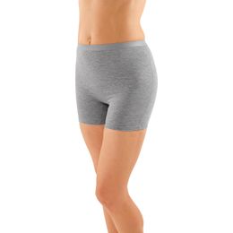 w&auml;schepur w&auml;schepur Damen Longpanty im Doppelpack, grau-geringelt + grau-meliert, Gr&ouml;&szlig;e 36/38