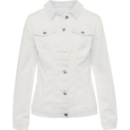 Heine Witt Damen Jacke mit Hemdkragen, ecru, Gr&ouml;&szlig;e 34