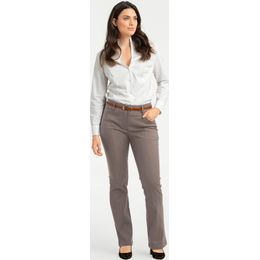 Heine Damen Bootcuthose, Braun, Gr. 19, Gerade Hosen, Material: Baumwolle