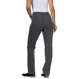 WITT Damen Jeans mit seitlicher Biesenverzierung, grey denim, Gr&ouml;&szlig;e 42