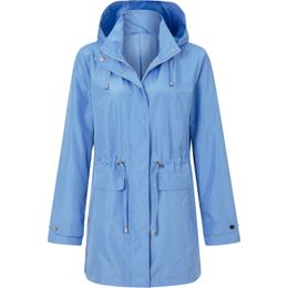 WITT Damen Jacke mit regulierbarer Kapuze und Taille, himmelblau, Gr&ouml;&szlig;e 42