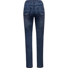 WITT Damen Jeans in Baumwoll-Stretch-Qualit&auml;t, darkblue-stone-washed, Gr&ouml;&szlig;e 25