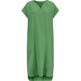 Heine Damen Sommerkleid, Gr&uuml;n, Gr. 42, Einfarbige Kleider, 100% Baumwolle