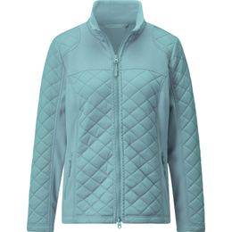 WITT Damen Fleecejacke mit Rei&szlig;verschluss-Taschen, ozean, Gr&ouml;&szlig;e 36
