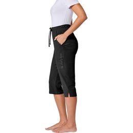feel good Damen Capri-Hose, schwarz, Gr&ouml;&szlig;e 52/54