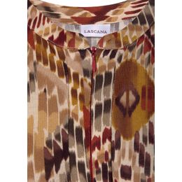 Lascana Damen Midikleid, braun-bedruckt, Gr&ouml;&szlig;e 46