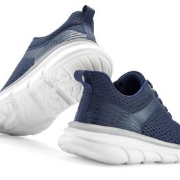 John Devin Damen Sneaker, Blau, Gr. 39, Sneakers & Schn&uuml;rer, Material: Leder