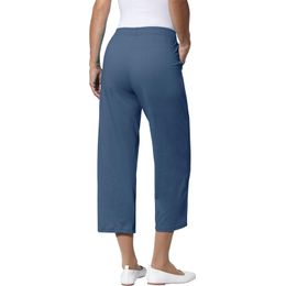 WITT Damen 7/8-Hose mit weit geschnittenen Beinen, jeansblau, Gr&ouml;&szlig;e 54