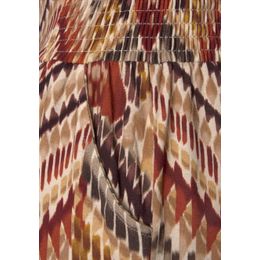 Lascana Damen Jerseyhose, braun-bedruckt, Gr&ouml;&szlig;e 42