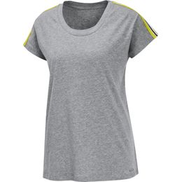 feel good Damen Shirt, grau-meliert, Gr&ouml;&szlig;e 48/50
