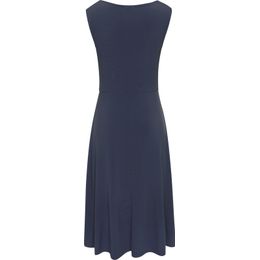 Lascana Midikleid, Blau, Gr. 36, Damen, Strandkleider, Material: Polyester, Elasthan