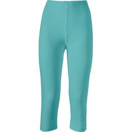 WITT Damen Caprileggings mit Rundum-Dehnbund, t&uuml;rkis, Gr&ouml;&szlig;e 50