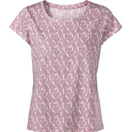Heine Damen Rundhalsshirt, Lila, Gr. 54, T-Shirts, 100% Baumwolle