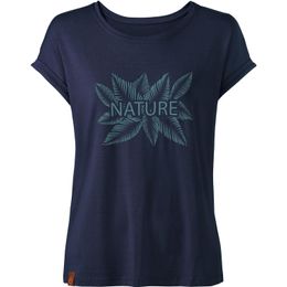 WITT Damen Shirt mit &uuml;berschnittenen Schultern, marine, Gr&ouml;&szlig;e 40
