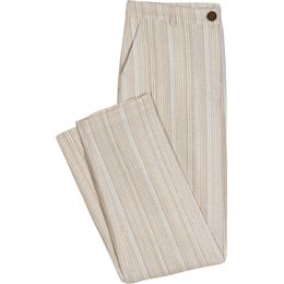 WITT Damen Webhose mit Jacquard-Muster, champagner-sesam-gestreift, Gr&ouml;&szlig;e 52