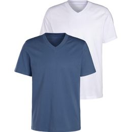 Kangaroos Damen T-Shirt, Blau, Gr. XL (56/58), Herrenmode, 100% Baumwolle