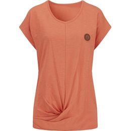 Heine Damen Kurzarmshirt, Orange, Gr. 50, T-Shirts, 100% Baumwolle