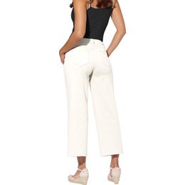 WITT Damen Culotte in Denim-Qualit&auml;t, ecru, Gr&ouml;&szlig;e 38
