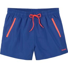 Bench. Herren Badeshorts, blau-orange, Gr&ouml;&szlig;e XL (54/56)