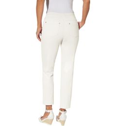 WITT Damen 7/8-Jeans mit Jersey-Bund in softer Qualit&auml;t, wei&szlig;, Gr&ouml;&szlig;e 36