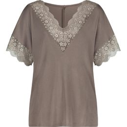 CYBELE Damen Schlafanzug, taupe, Gr&ouml;&szlig;e 36/38