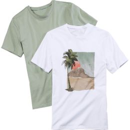 Beach Time Beachtime Herren T-Shirt, mint / bedruckt, Gr&ouml;&szlig;e XL