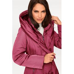 Heine Witt Damen Parka mit leichter Wattierung, bordeaux, Gr&ouml;&szlig;e 48
