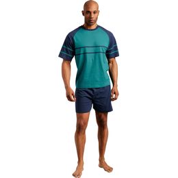 Le Jogger Herren Pyjama, gr&uuml;n, marine, Gr&ouml;&szlig;e 44/46