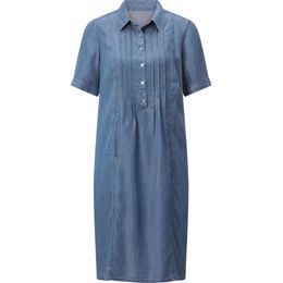 WITT Damen Jeanskleid in Lyocell-Qualit&auml;t, blue-bleached, Gr&ouml;&szlig;e 52