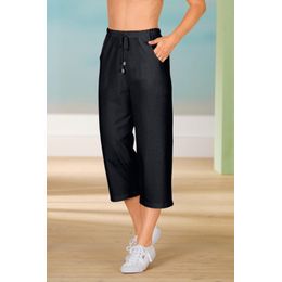 Heine Damen Caprihose, Blau, Gr. 40, Jogginghosen, Material: Baumwolle