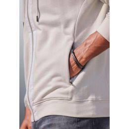 AUTHENTIC LE JOGGER Herren Kapuzensweatjacke, creme, Gr&ouml;&szlig;e S (44/46)