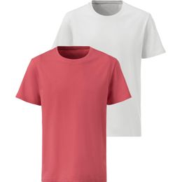 Damen T-Shirt, Rot, Gr. XXXL (64/66), AUTHENTIC LE JOGGER, Herrenmode, 100% Baumwolle