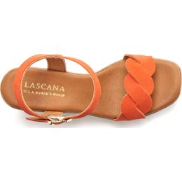 Lascana Damen Riemchensandalette, orange, Gr&ouml;&szlig;e 39