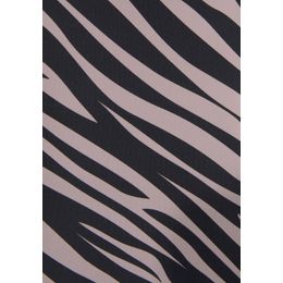 Lascana Damen B&uuml;gel-Tankini-Top, schwarz-bedruckt, Gr&ouml;&szlig;e 38C