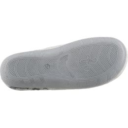WITT Damen Pantoffel, hellgrau-grau-gemustert, Gr&ouml;&szlig;e 42
