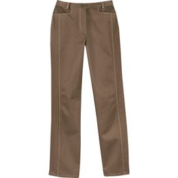 COSMA Damen Thermohose in w&auml;rme-isolierender Qualit&auml;t, taupe, Gr&ouml;&szlig;e 21