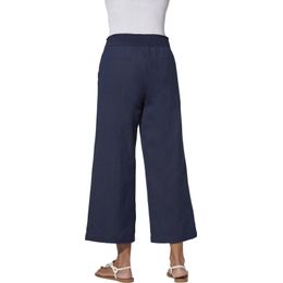 Heine Damen Culotte, Blau, Gr. 40, 7/8-Hose, Material: Leinen