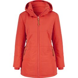 WITT Damen Outdoorjacke mit abnehmbarer Kapuze und Jersey-B&uuml;ndchen, terra, Gr&ouml;&szlig;e 48