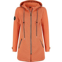 Heine Damen Shirtjacke, Orange, Gr. 42, Shirtjacken, Material: Polyester