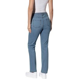 WITT Damen 5-Pocket-Jeans mit l&auml;ssig weiten Beinen, blue-bleached, Gr&ouml;&szlig;e 23