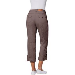WITT Damen Baumwollhose mit krempelbaren Beinen, dunkeltaupe, Gr&ouml;&szlig;e 21