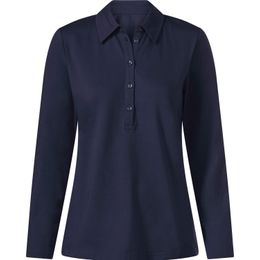 WITT Damen Poloshirt aus Baumwoll-Qualit&auml;t, marine, Gr&ouml;&szlig;e 50