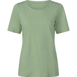 Heine Damen Kurzarmshirt, Gr&uuml;n, Gr. 36, T-Shirts, Material: Baumwolle