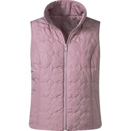 WITT Damen Steppweste mit w&auml;rmendem Stehkragen, mauve, Gr&ouml;&szlig;e 46