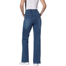 WITT Damen Gerade Jeans mit aufgesetzten Taschen, blue-stone-washed, Gr&ouml;&szlig;e 36