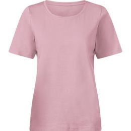 WITT Damen Kurzarmshirt mit Rundhals-Ausschnitt, ros&eacute;, Gr&ouml;&szlig;e 52