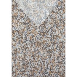 Vivance Damen Maxikleid, grau-bedruckt, Gr&ouml;&szlig;e 34