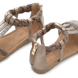 Lascana Damen Sandale, taupe, Gr&ouml;&szlig;e 36