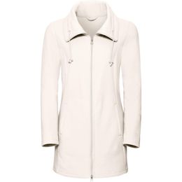 WITT Damen Fleecejacke mit 2-Wege-Rei&szlig;verschluss, wollwei&szlig;, Gr&ouml;&szlig;e 38